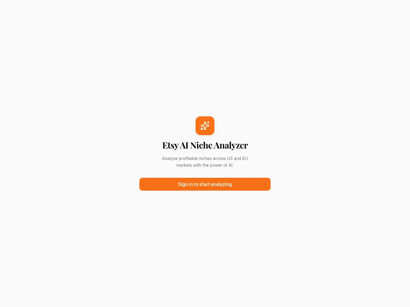 Etsy AI Niche Analyzer