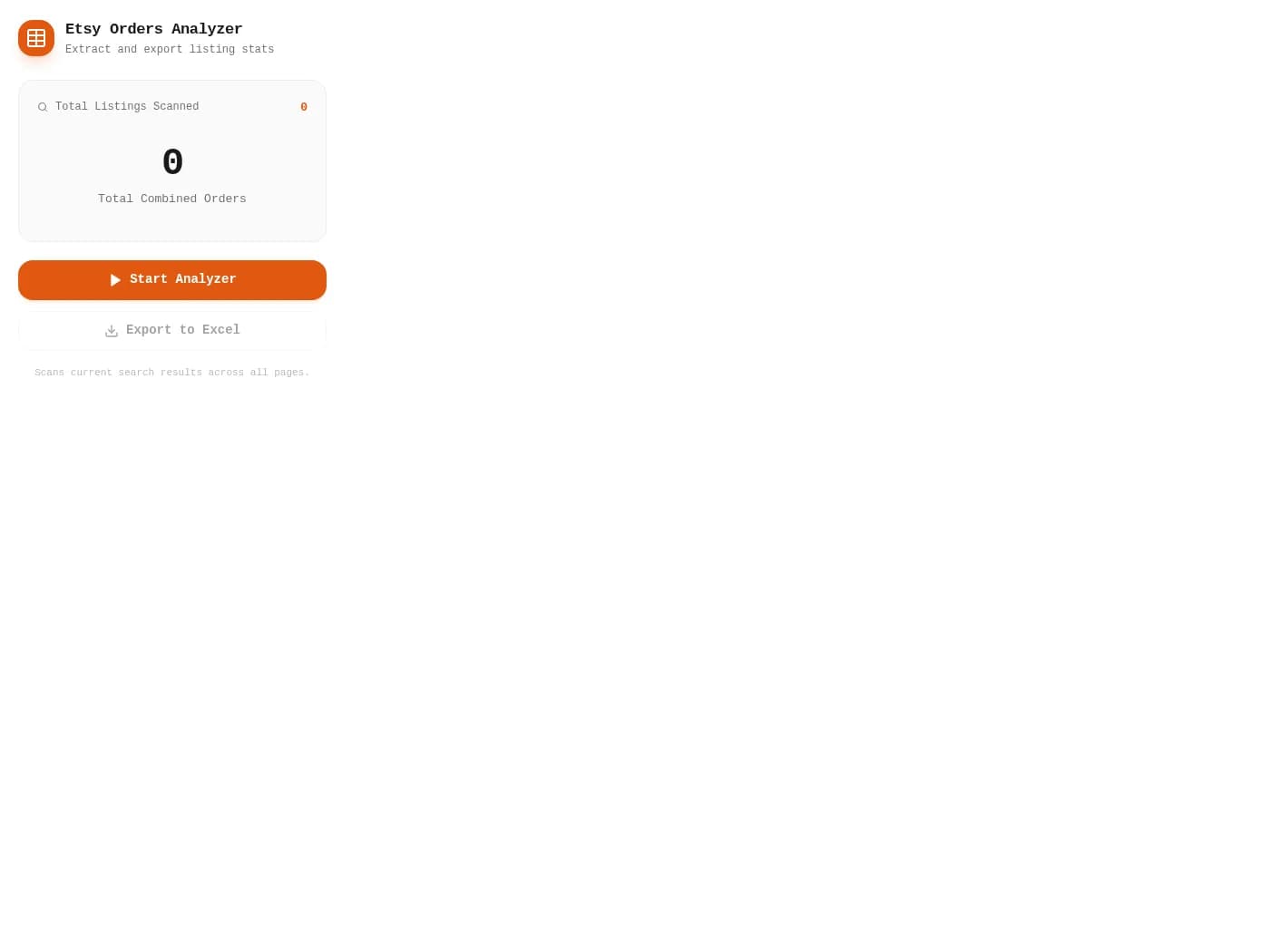 Etsy Orders Analyzer