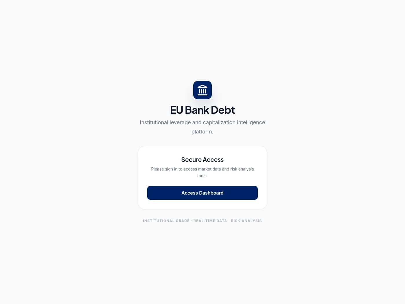 EU Bank Debt Chart