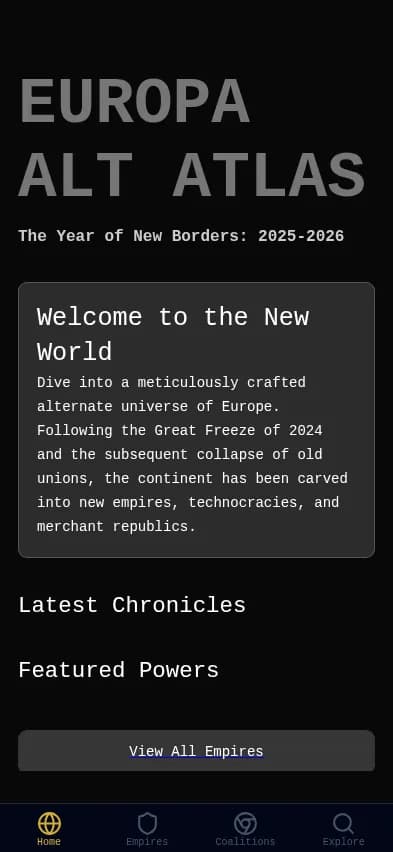 Europa Alternate Atlas