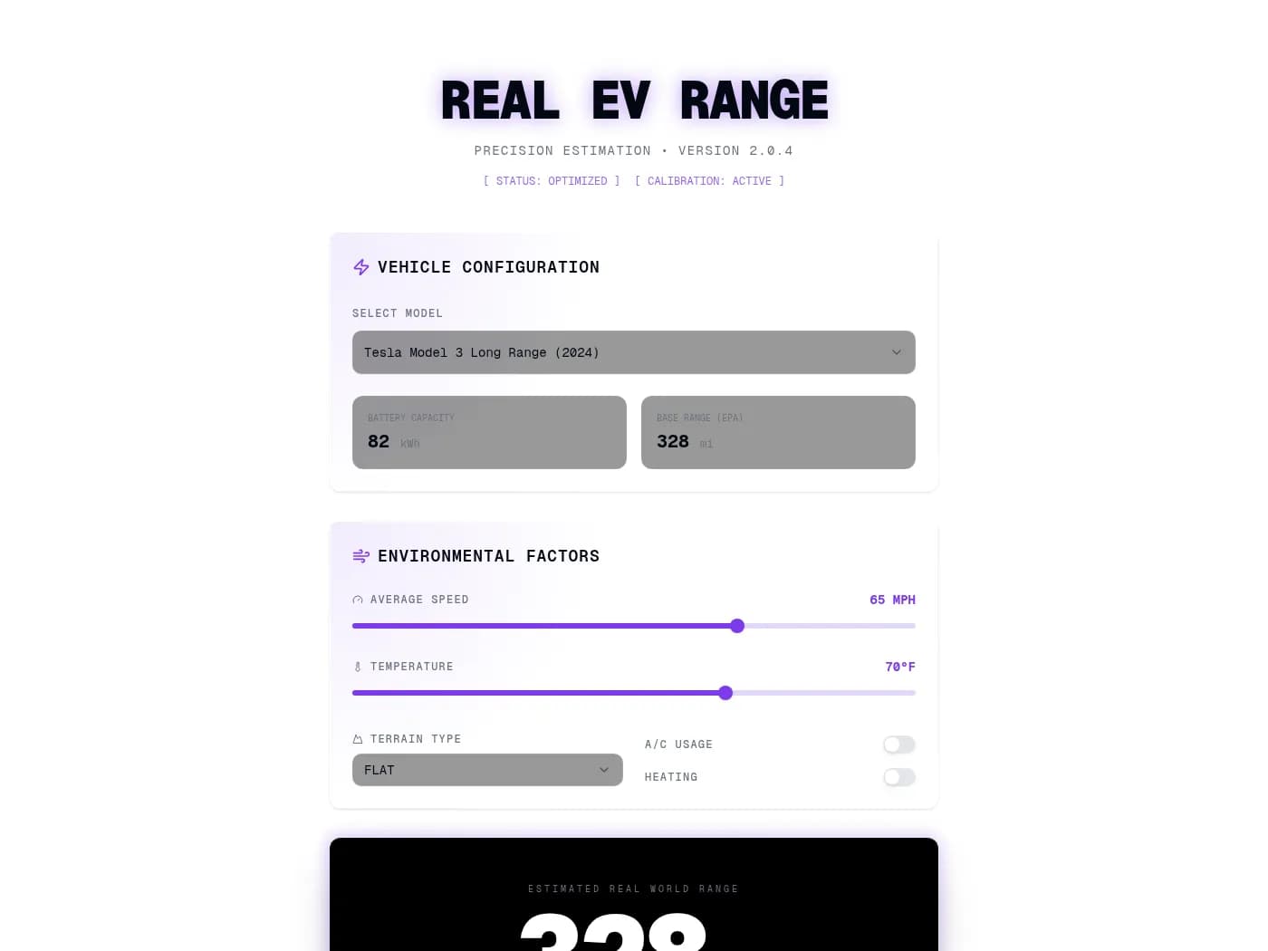EV Range Calculator