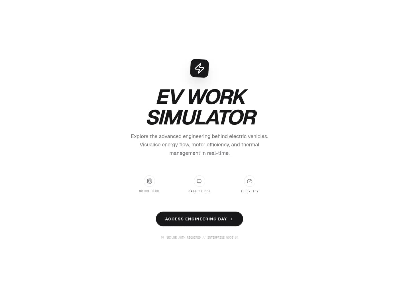 EV Work Simulator