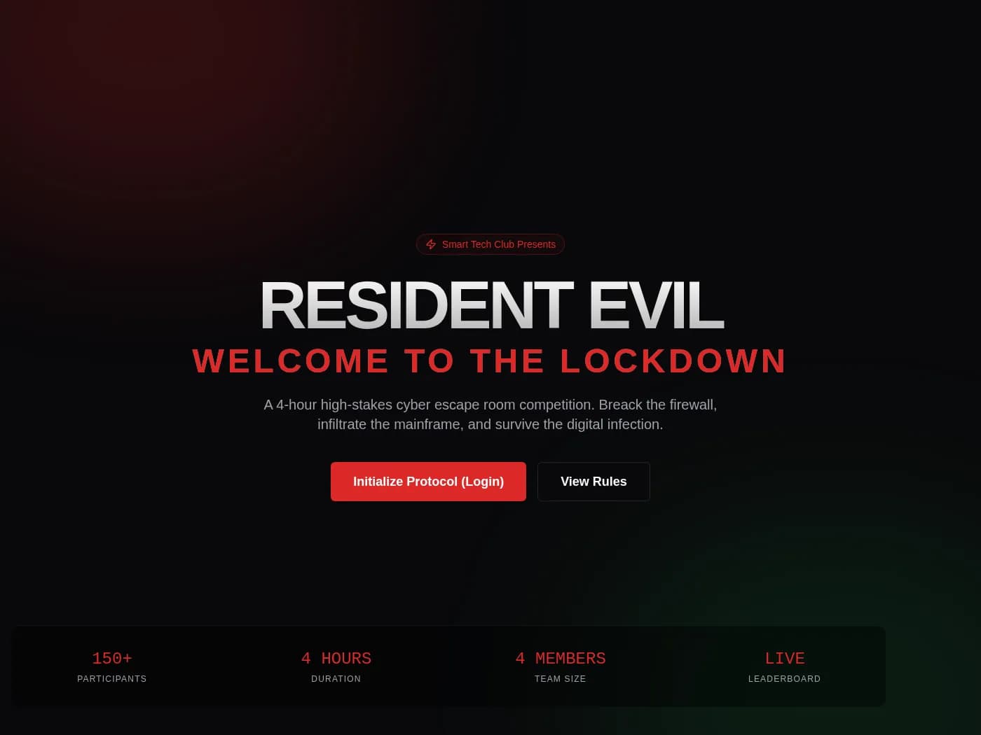 RE Lockdown Event Portal