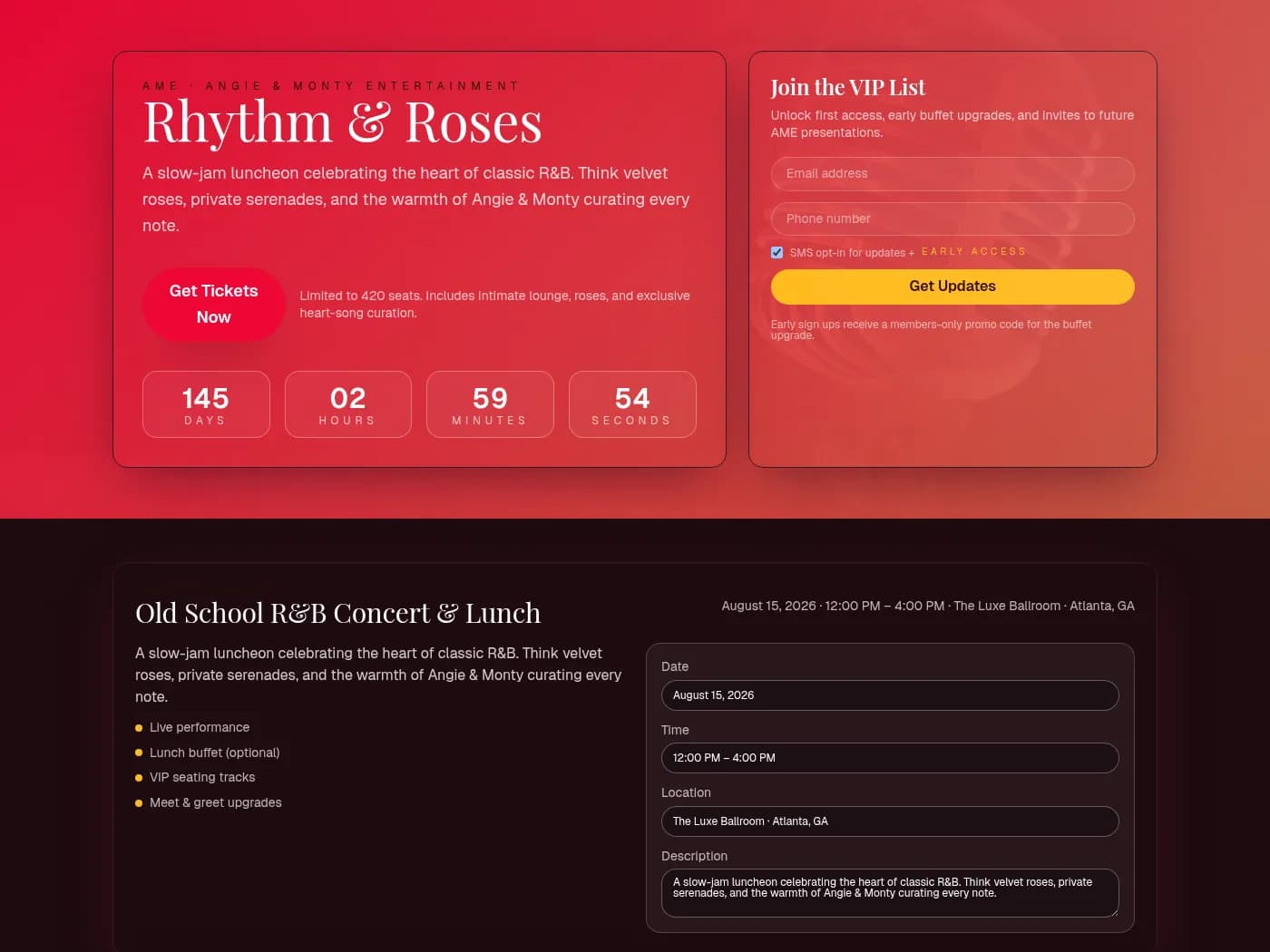 Rhythm & Roses Landing