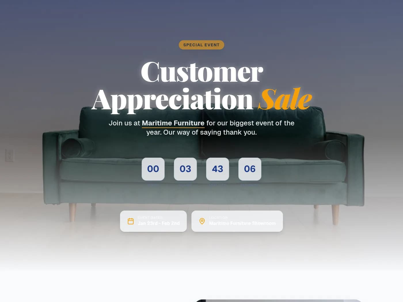 Customer Appreciation Event Promo