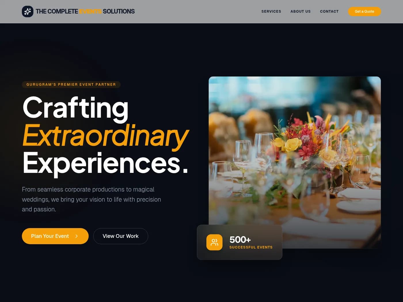 Event Solutions Web Portal