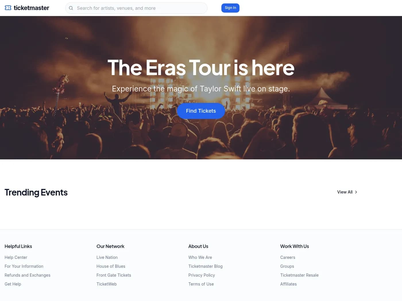 Ticketmaster Clone
