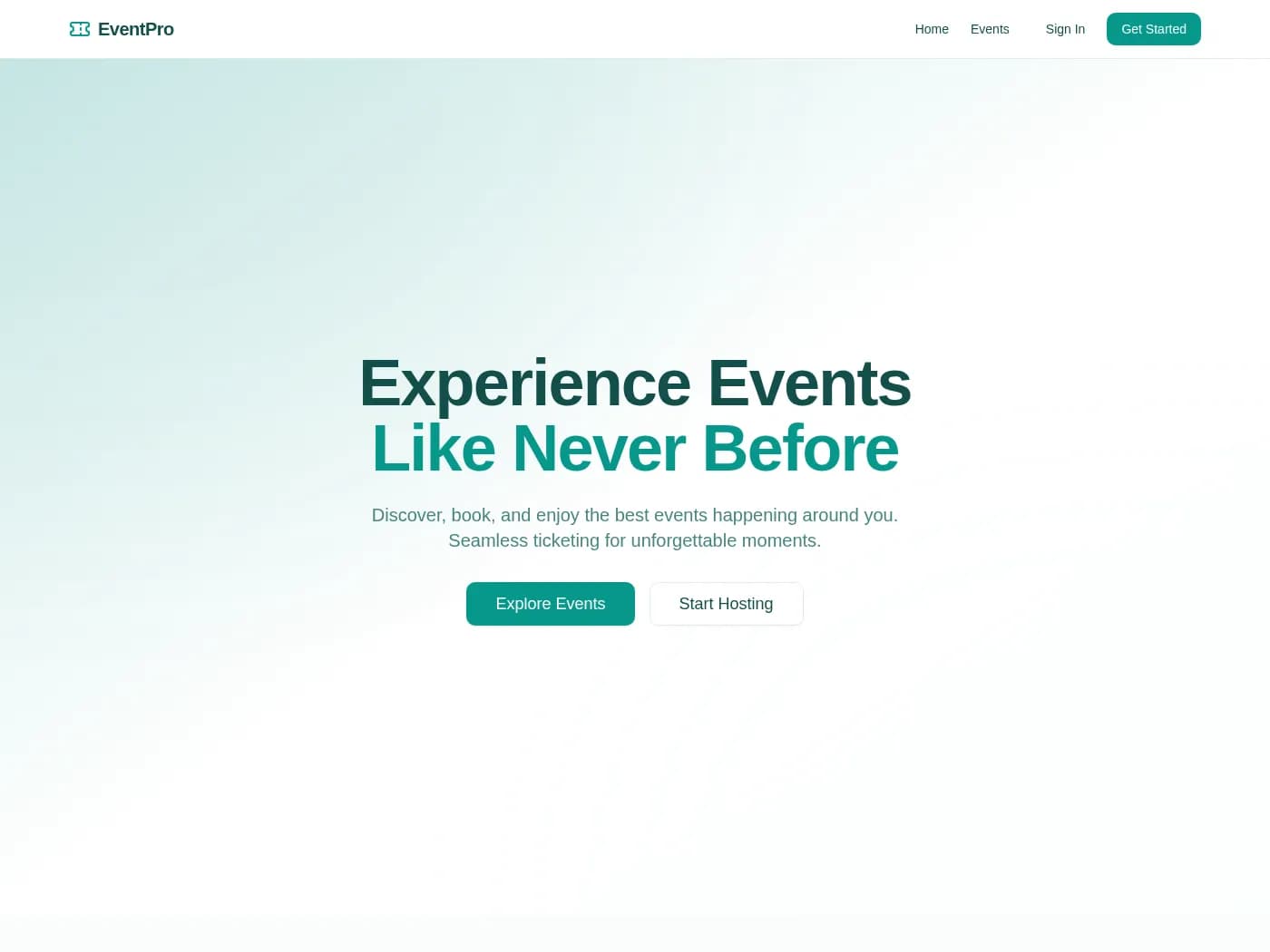 Live Event Ticketing Pro