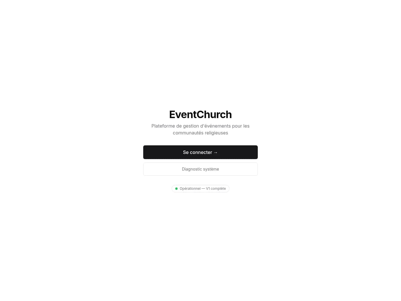 EventChurch Manager