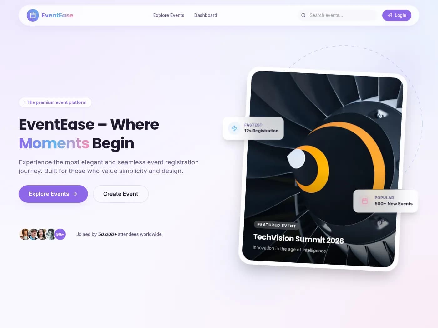 EventEase UI Experience