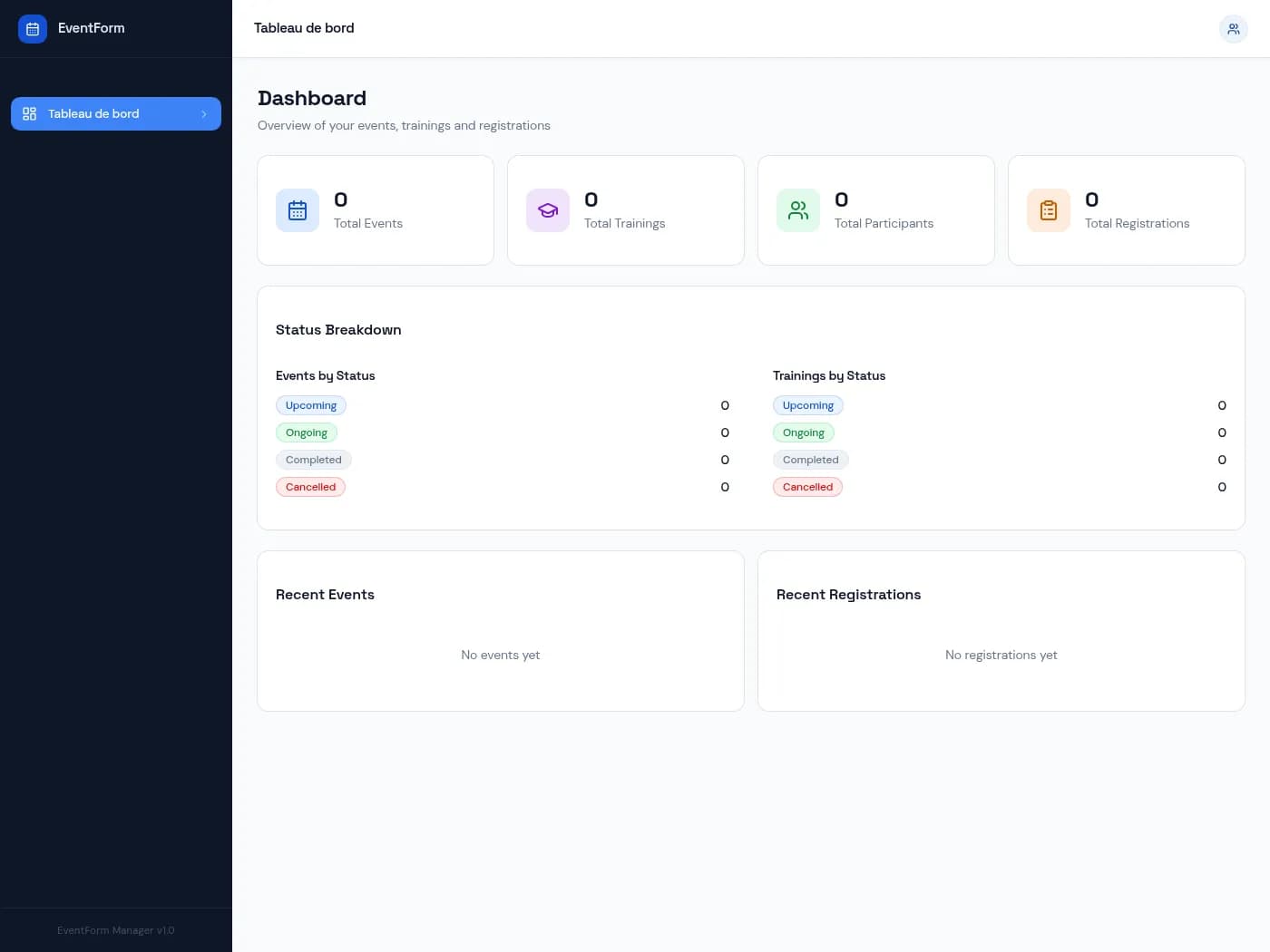 EventForm Manager