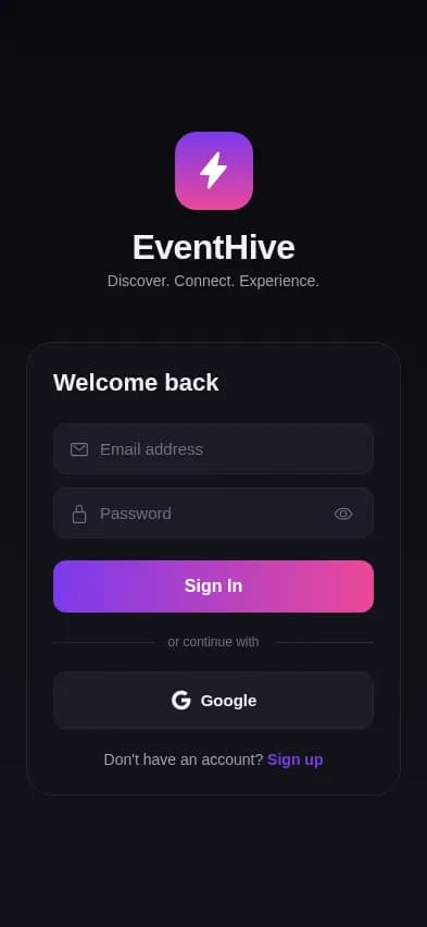 EventHive Social App
