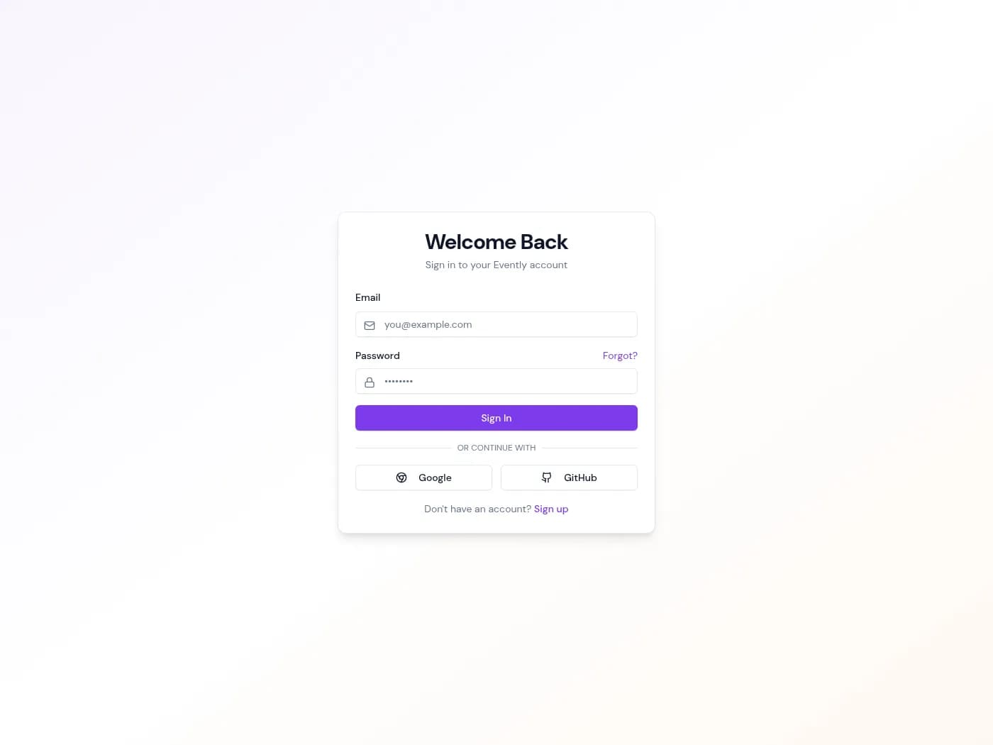 Evently Social App