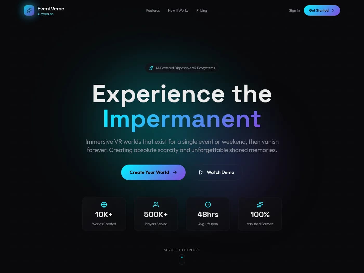 EventVerse AI Worlds