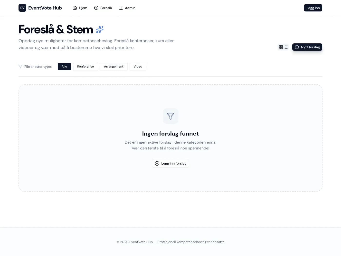 EventVote Hub