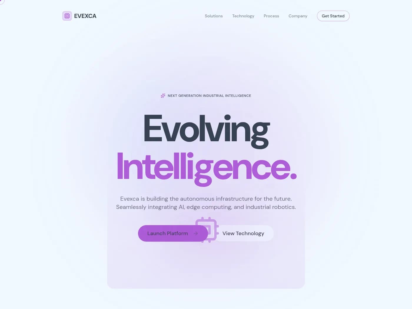 Evexca Animated Webpage