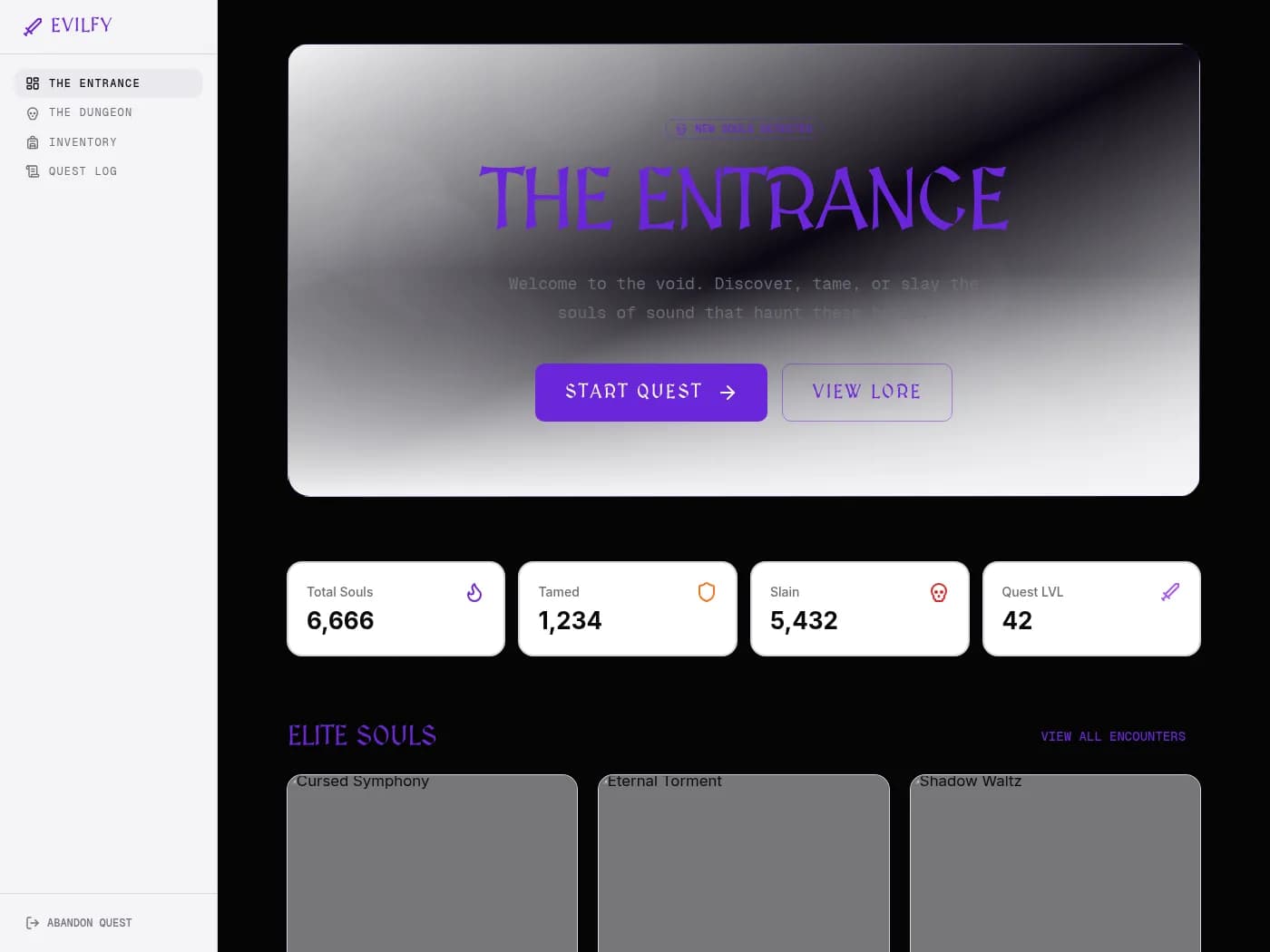 Evilfy: Roguelike Spotify
