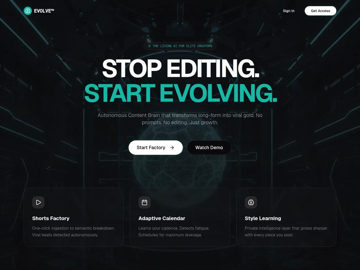 EVOLVE: Creator AI Studio