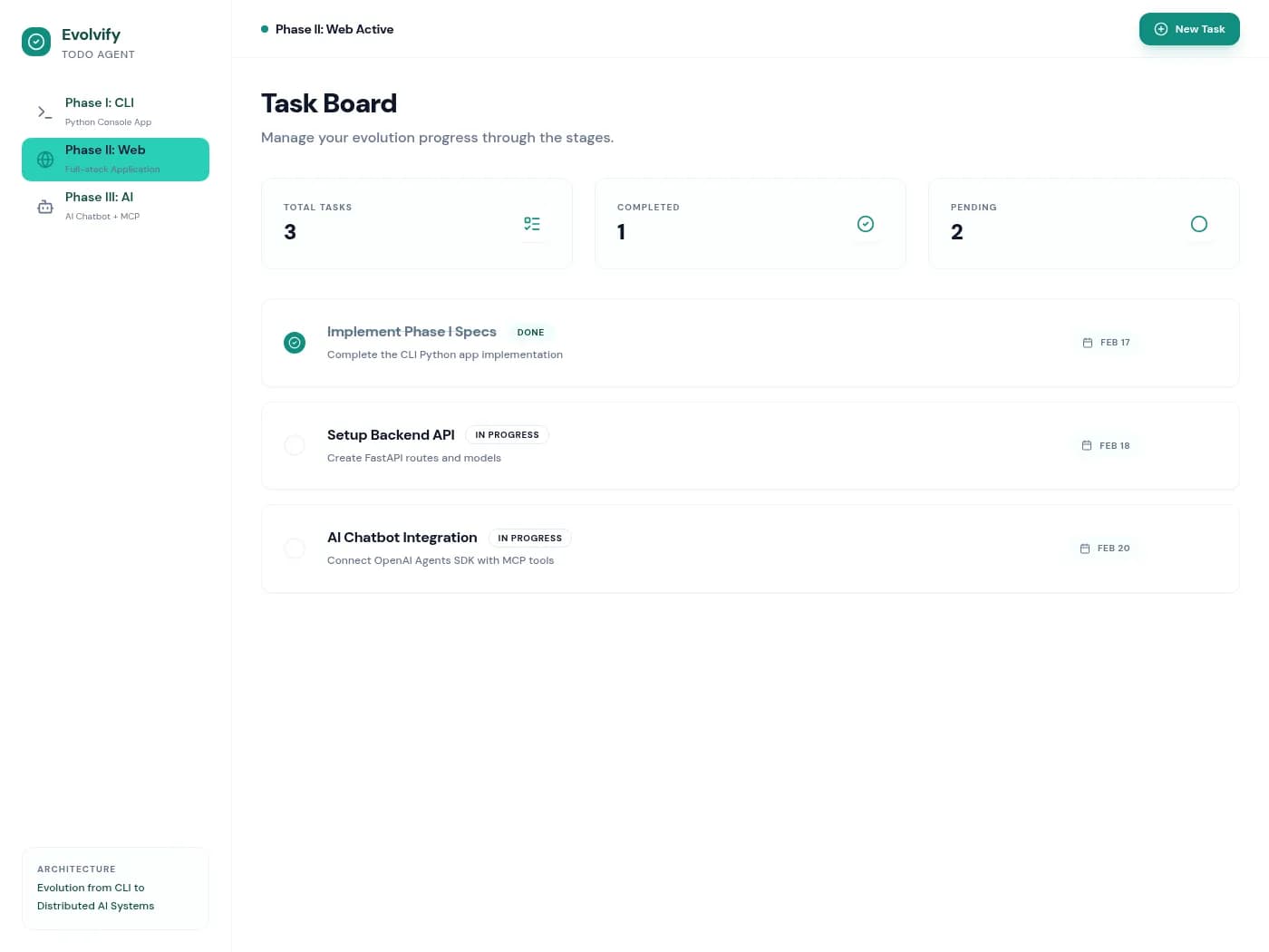 Evolvify Todo Agent