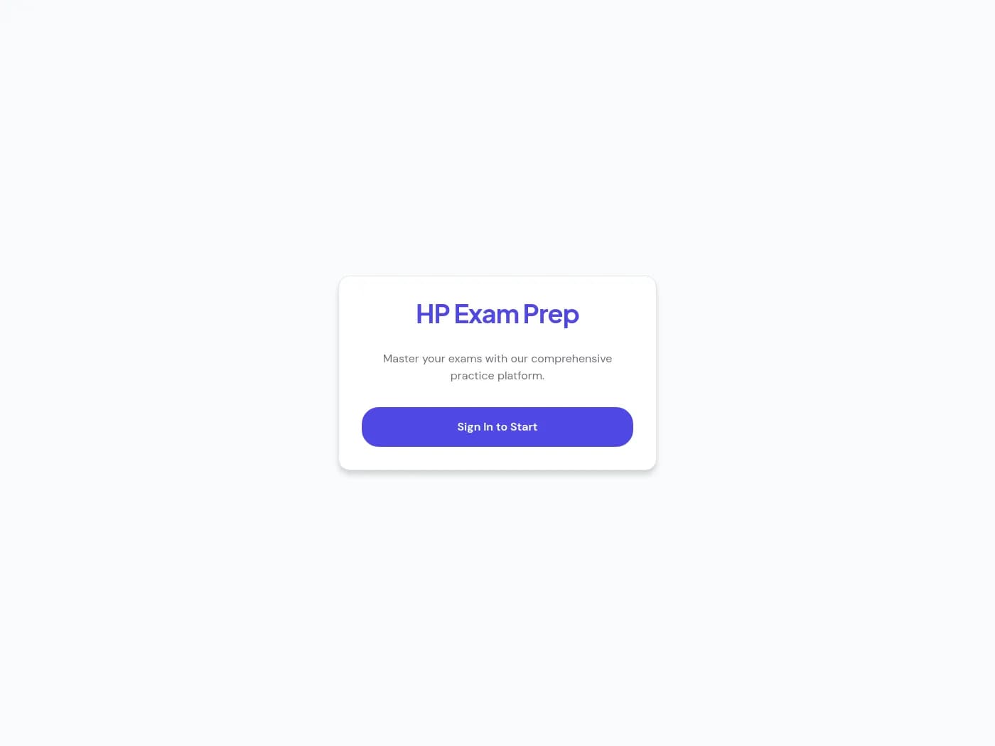 HP Exam Prep Clone