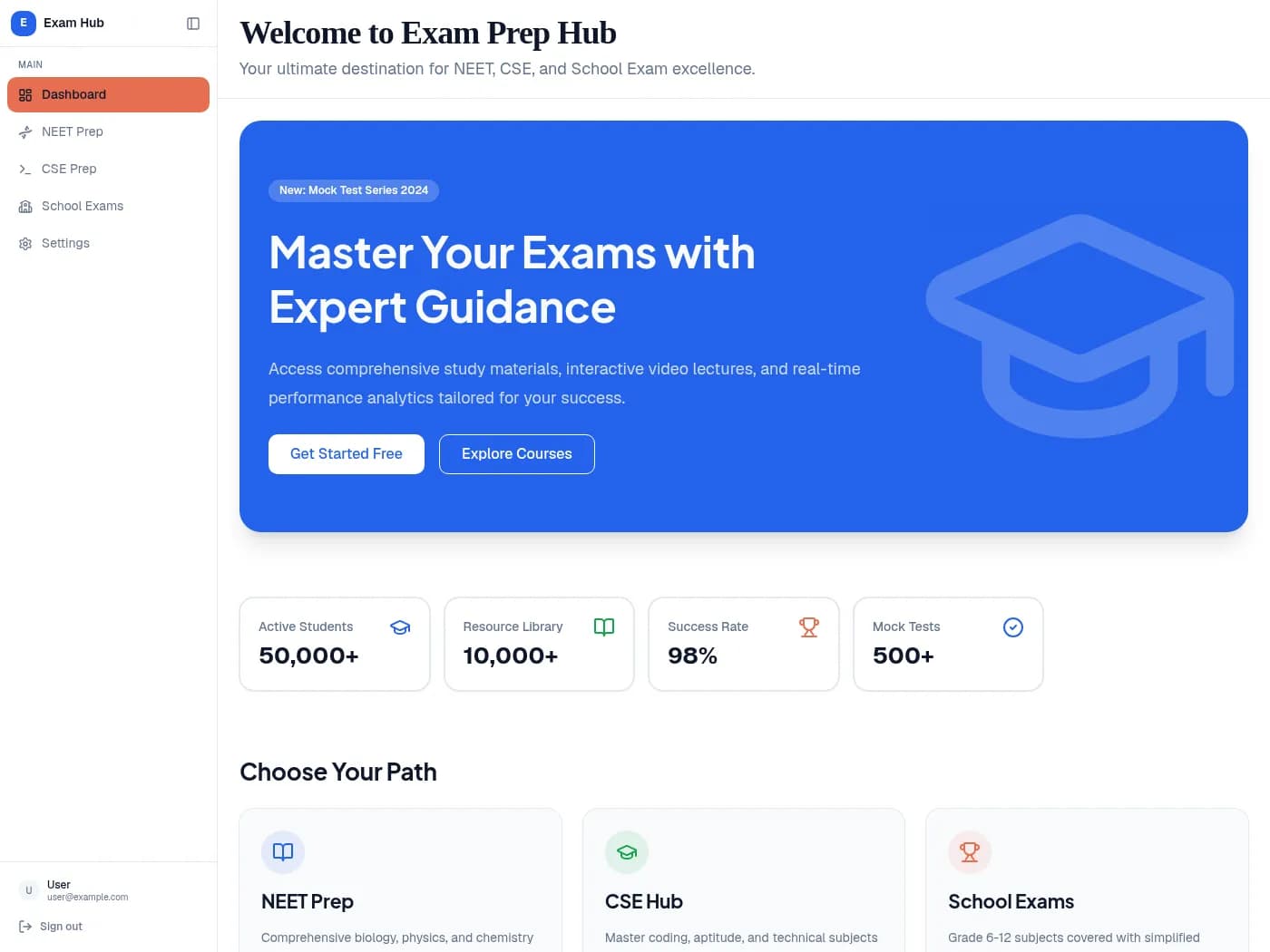 Exam Prep Hub