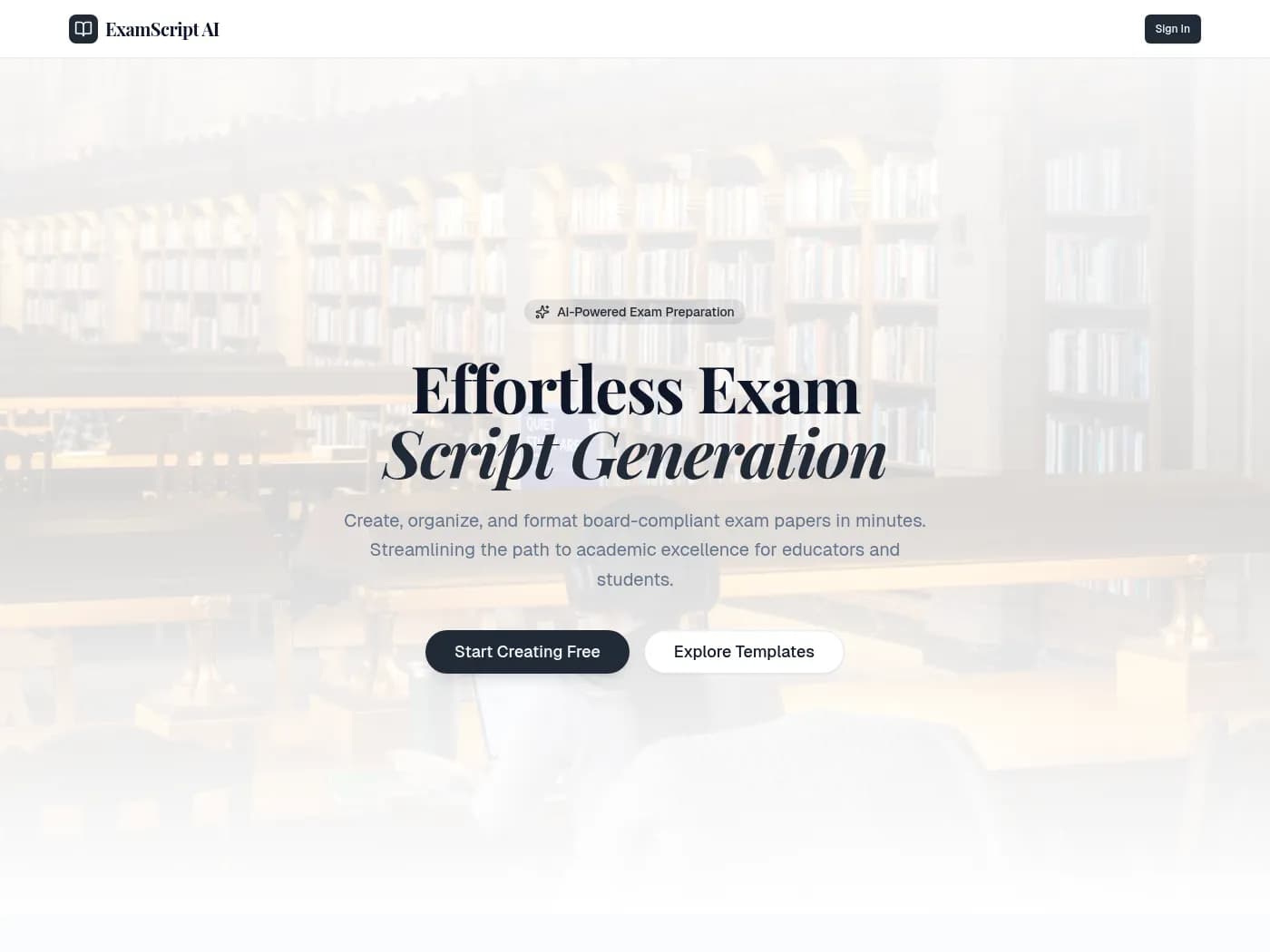 Exam Script Generator