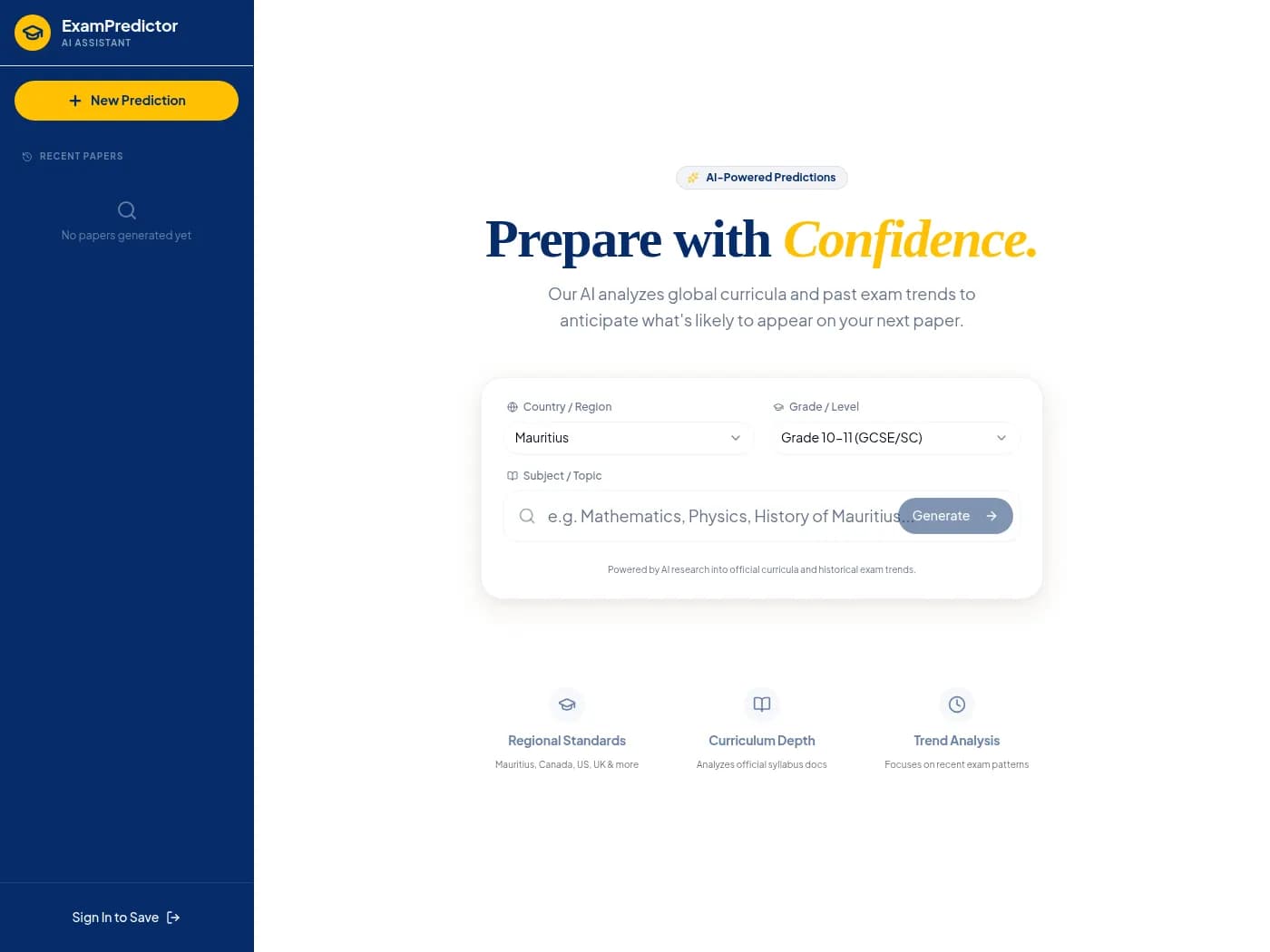 ExamPredictor AI