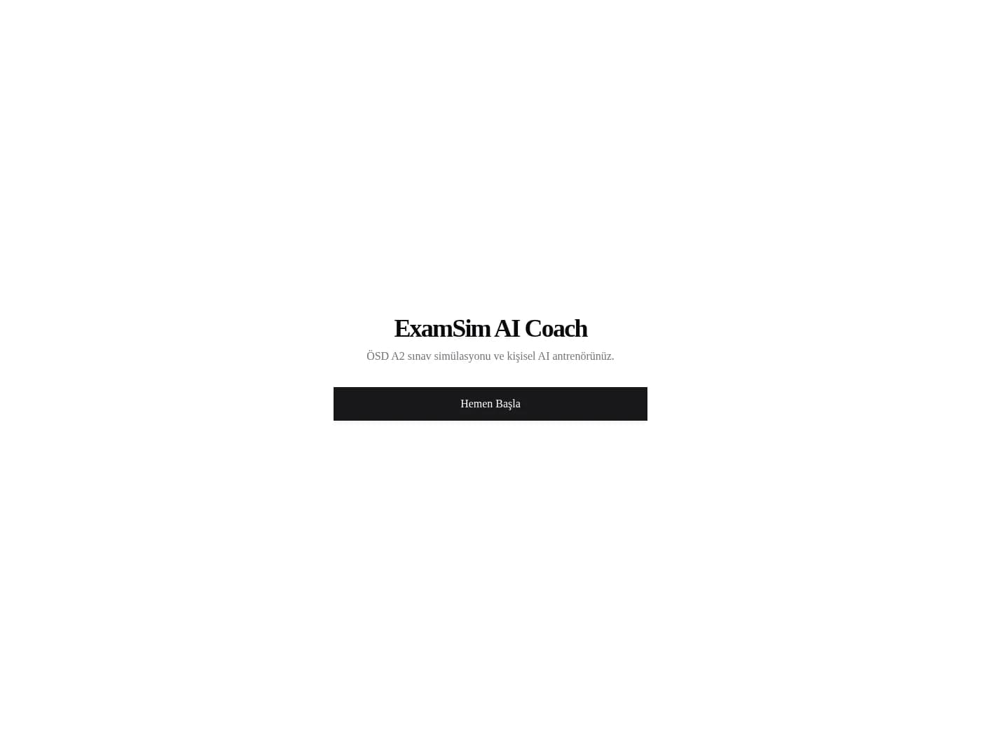 ExamSim AI Coach