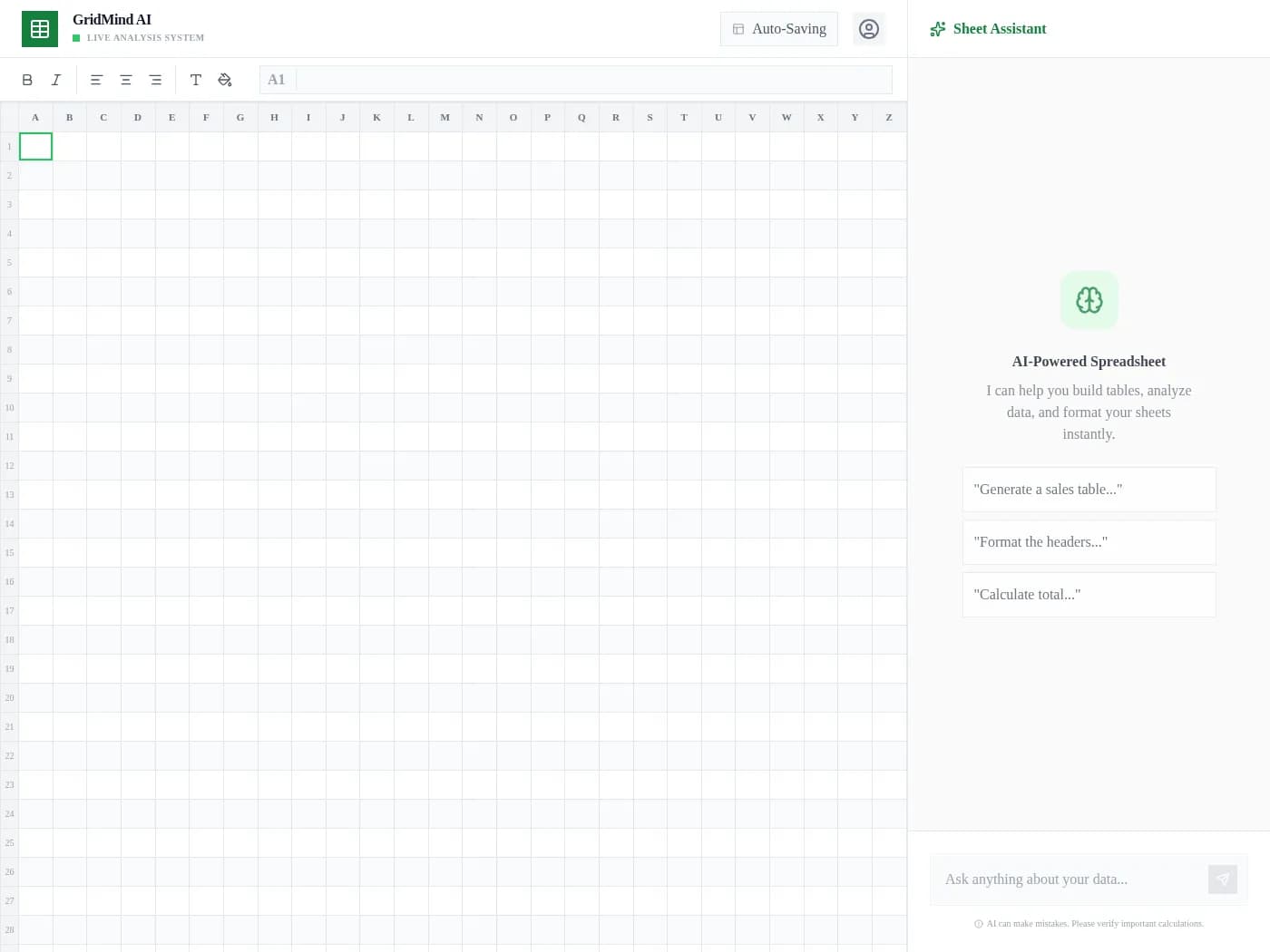 Excel AI Assistant