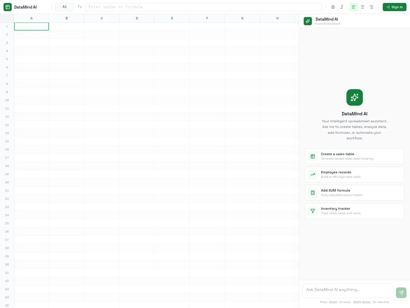Excel AI Assistant