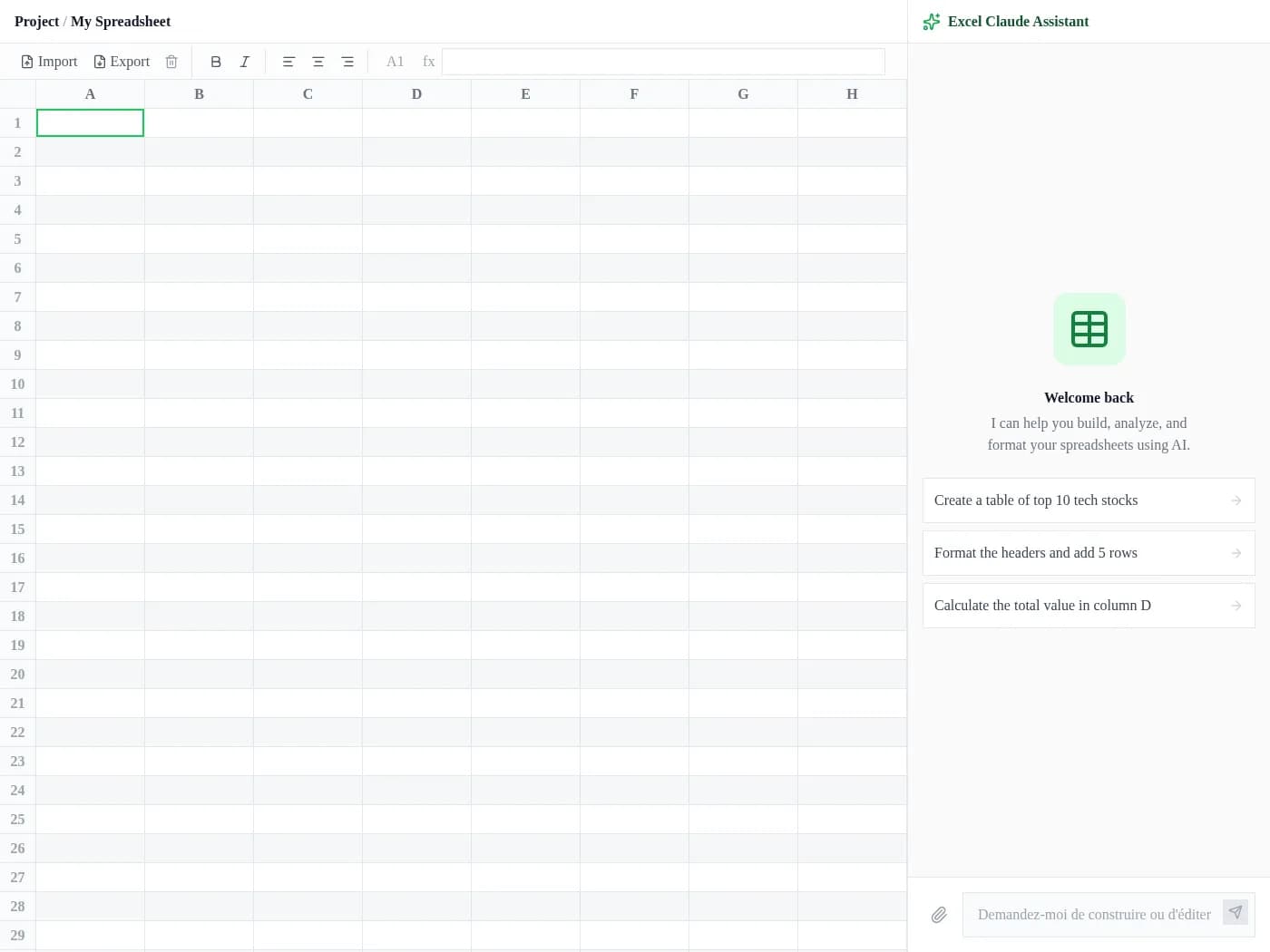 Excel Claude Assistant