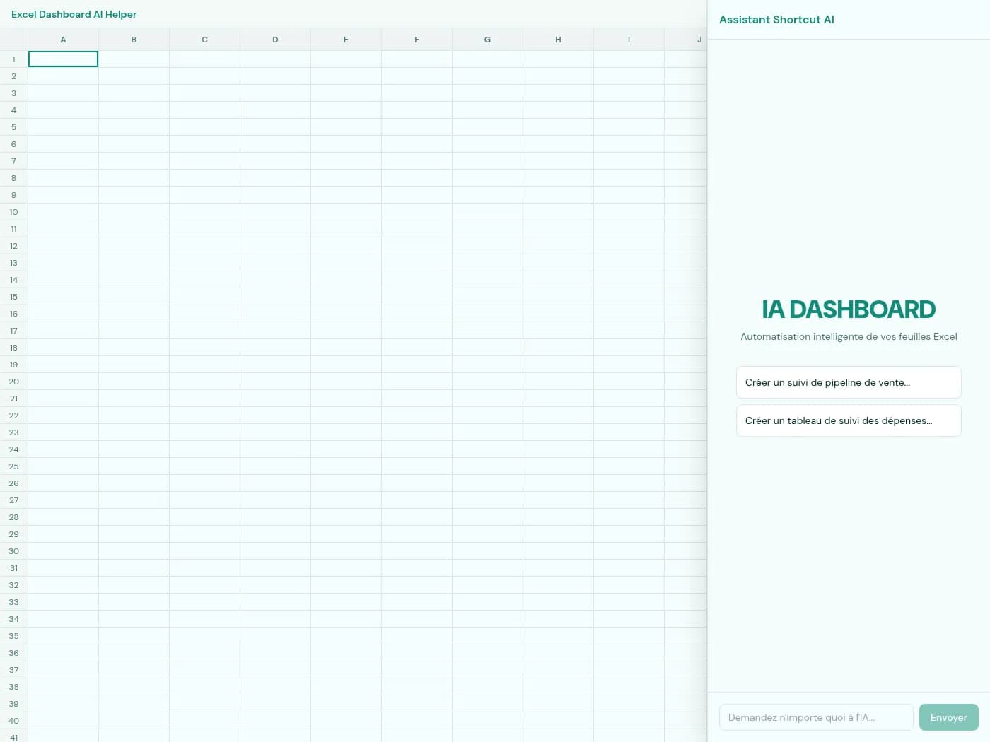 Excel Dashboard AI Helper