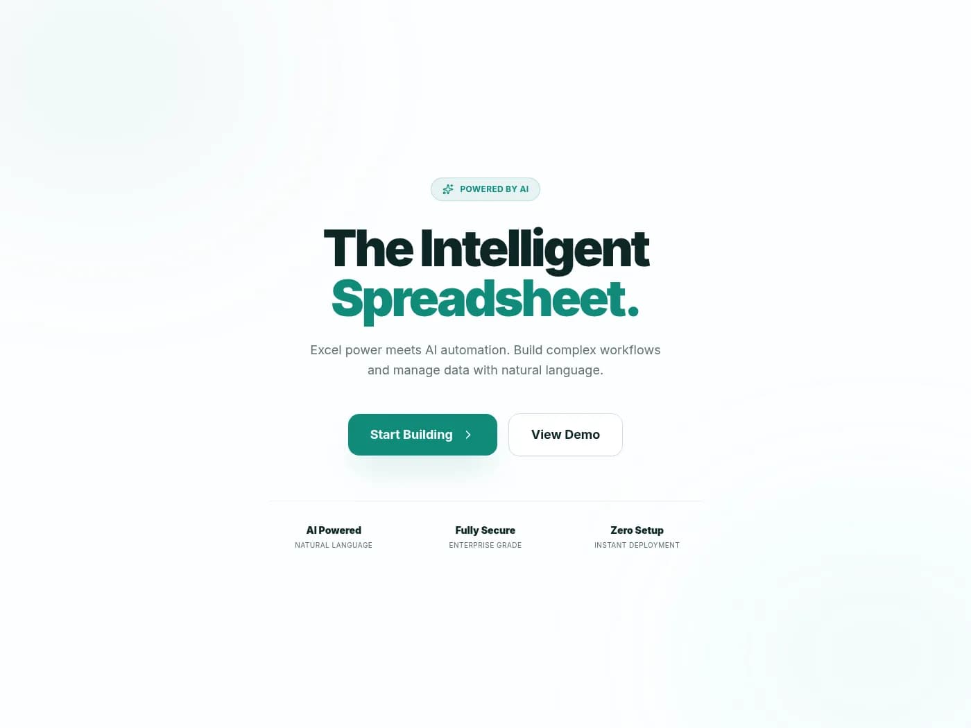 Excel AI Workspace