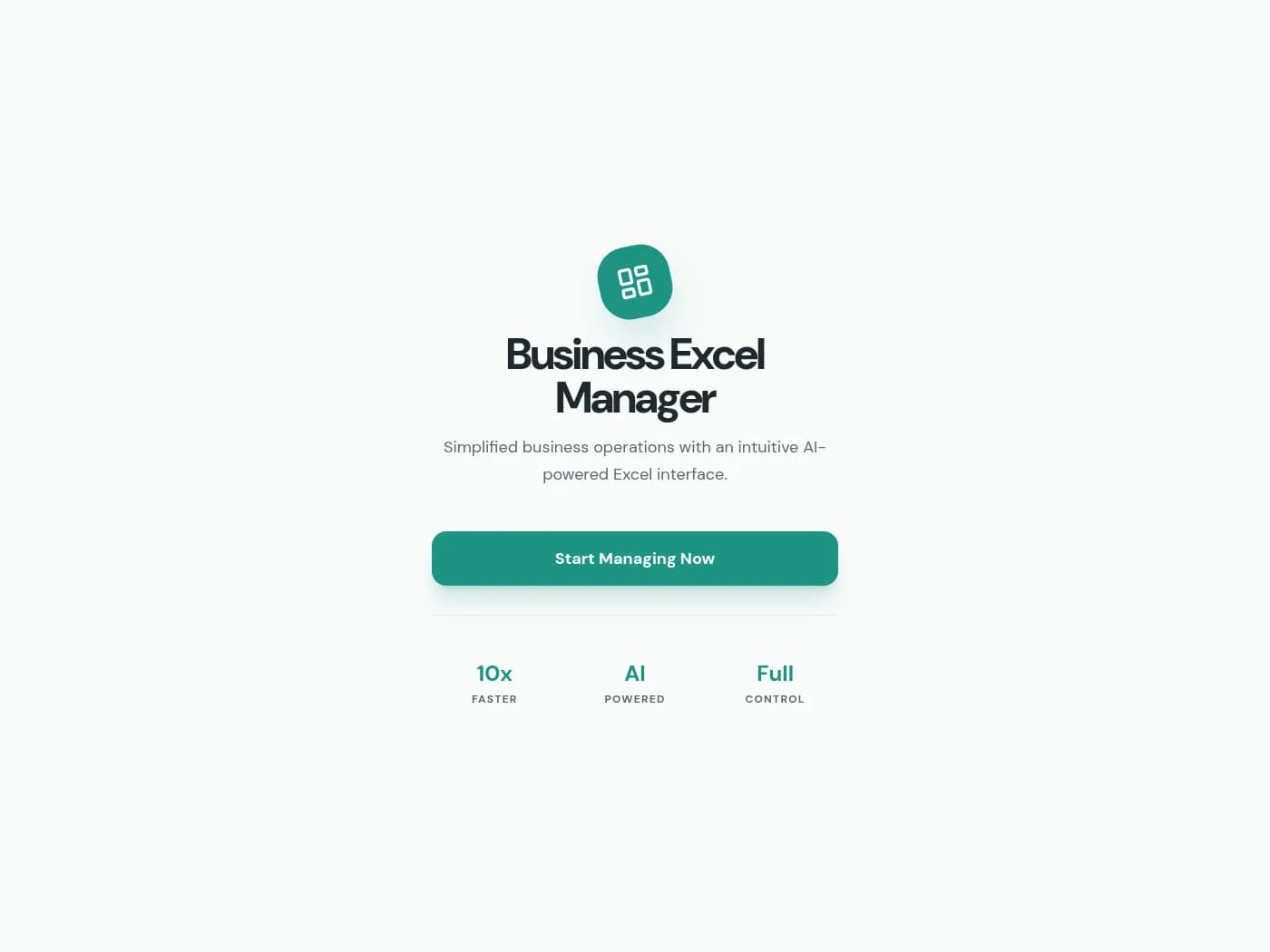 Business Excel Manager
