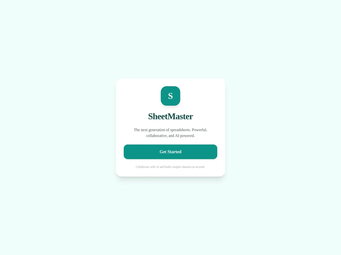 SheetMaster
