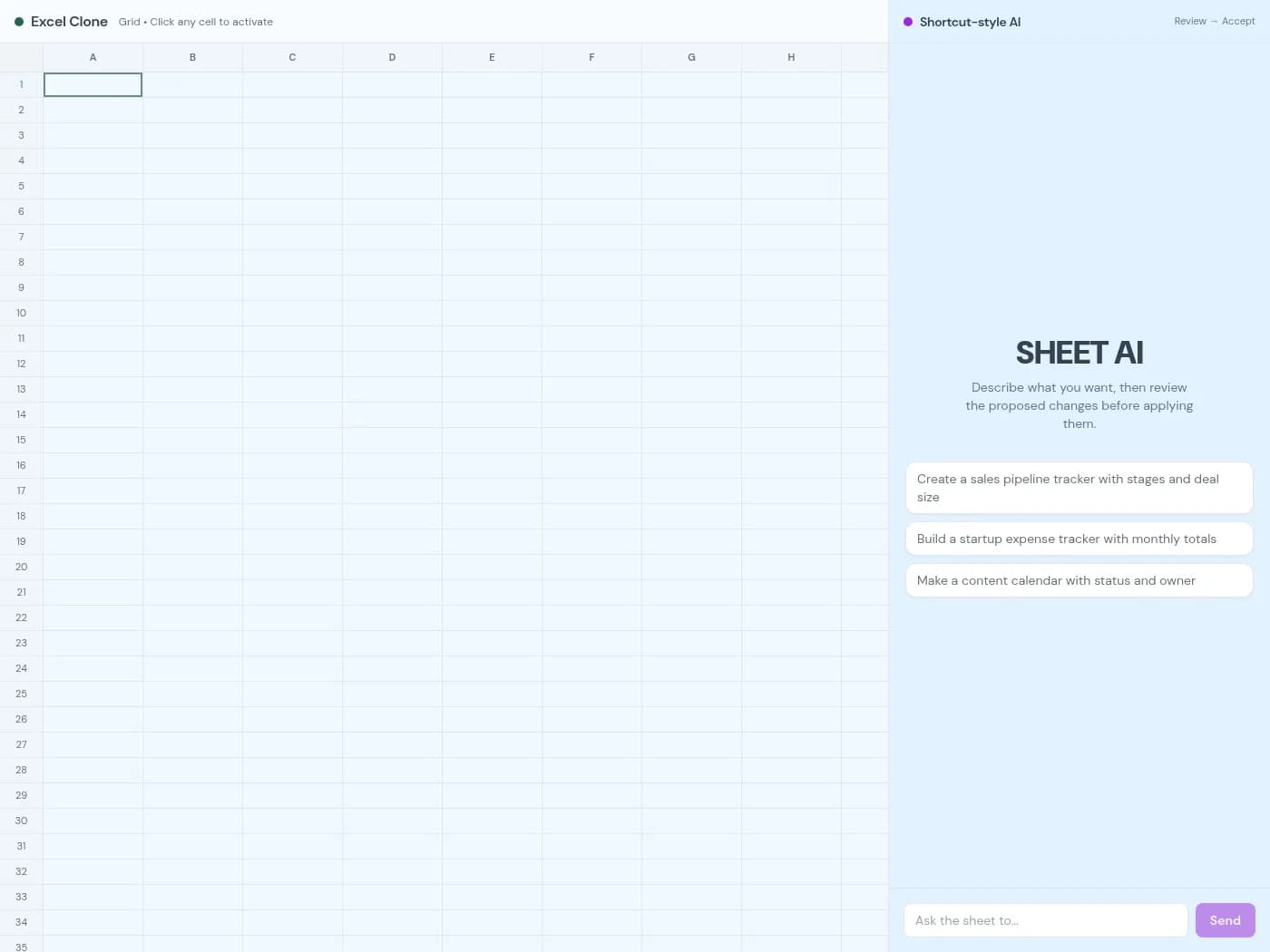 Excel Clone