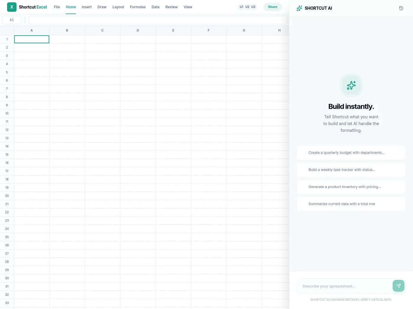 Excel Clone
