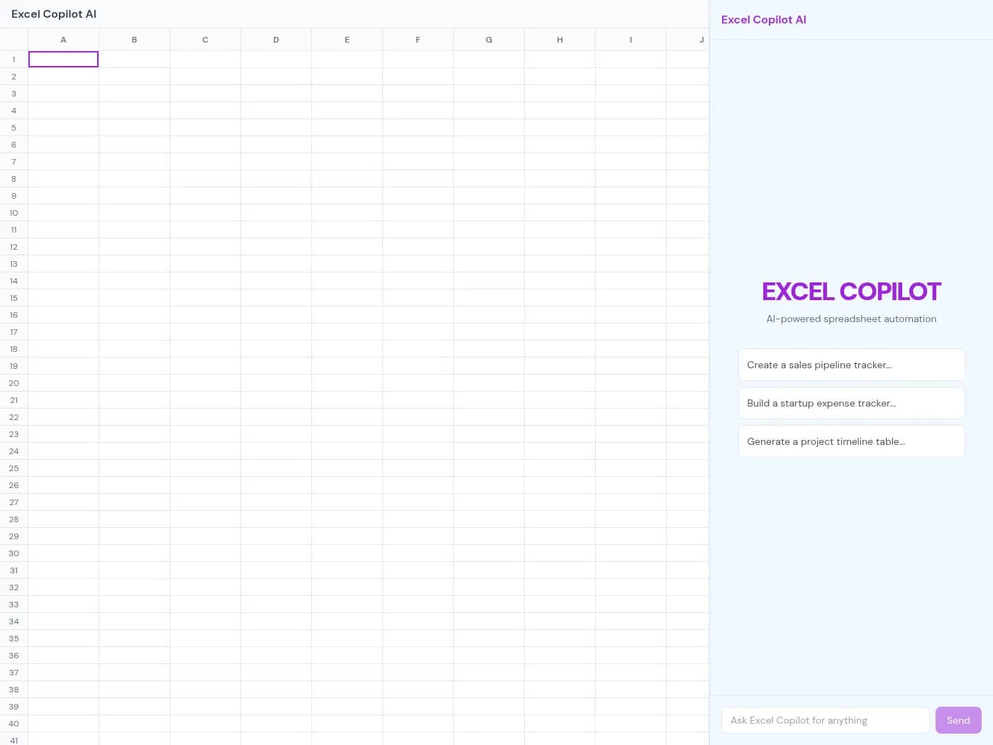 Excel Copilot AI