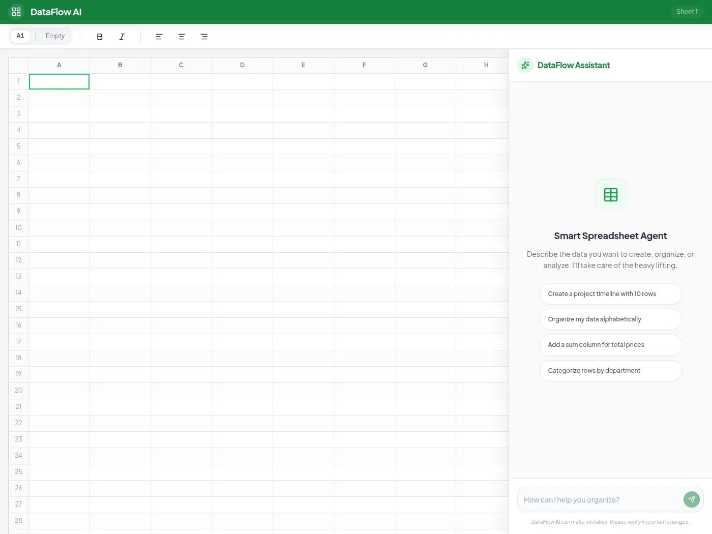 Excel Data Organizer
