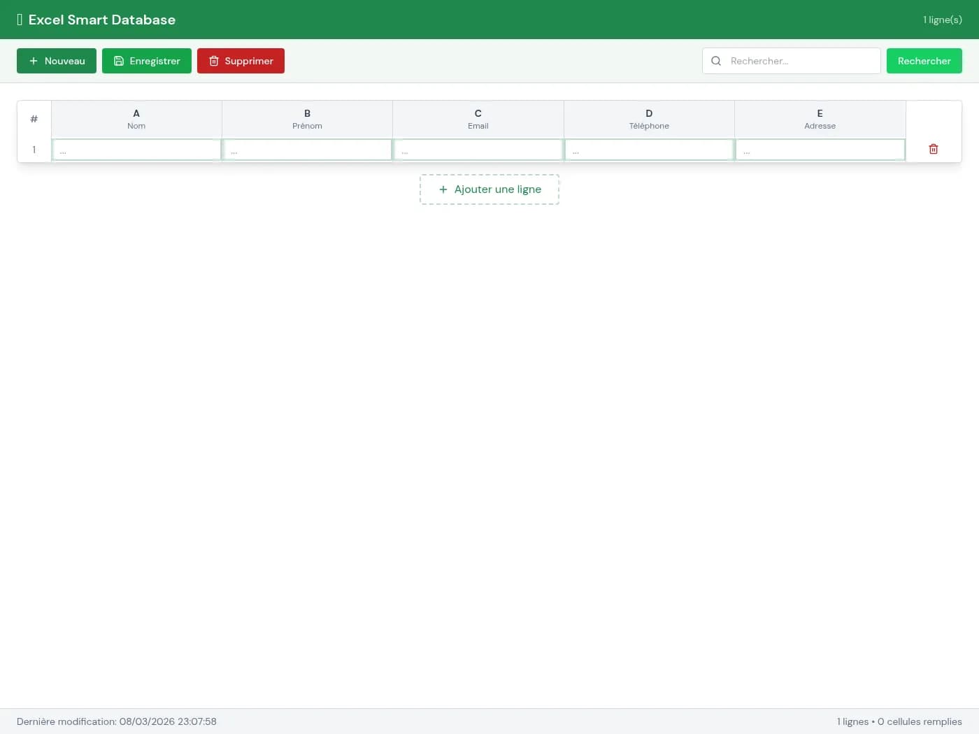 Excel Smart Database