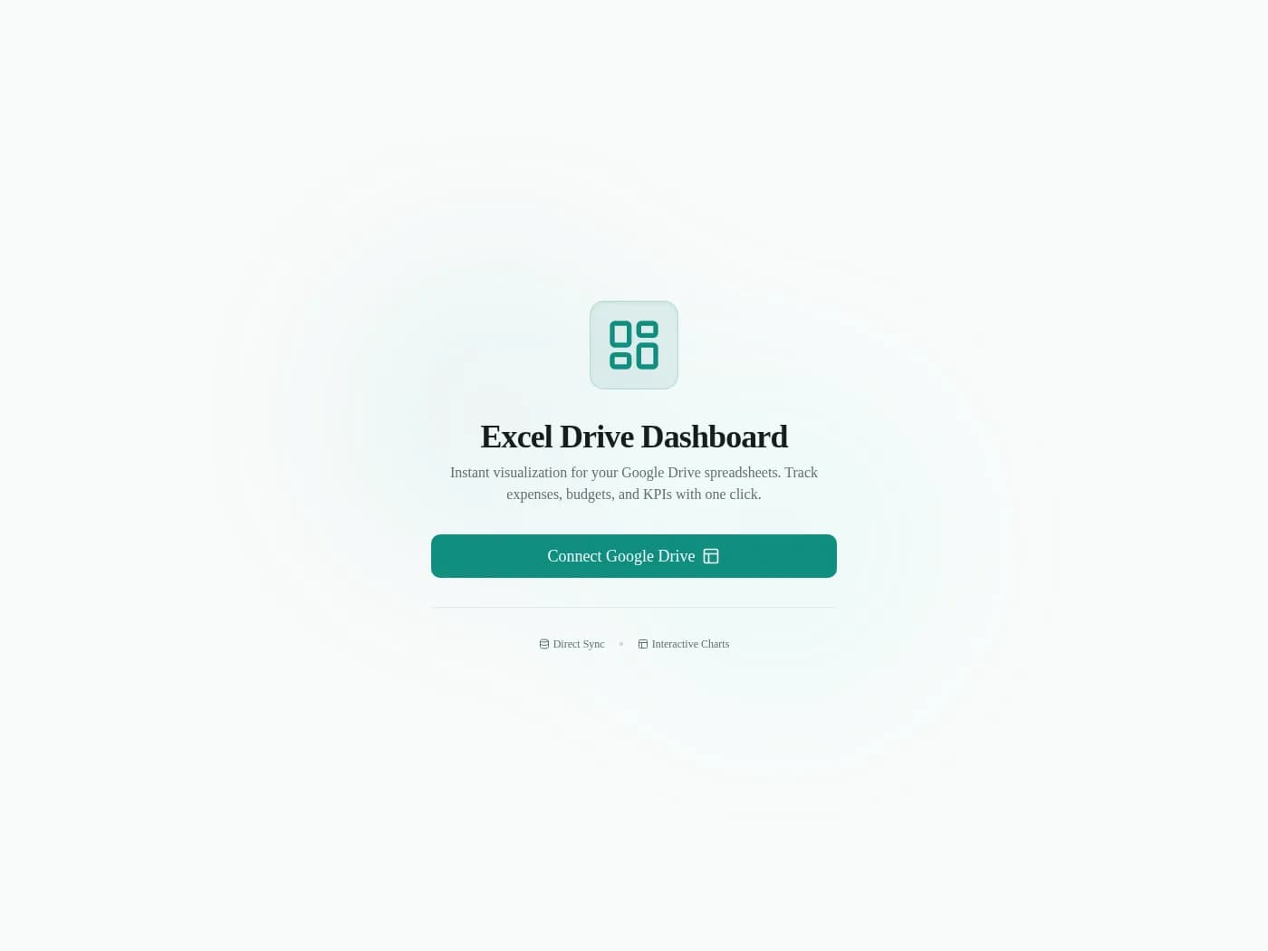 Excel Drive Dashboard