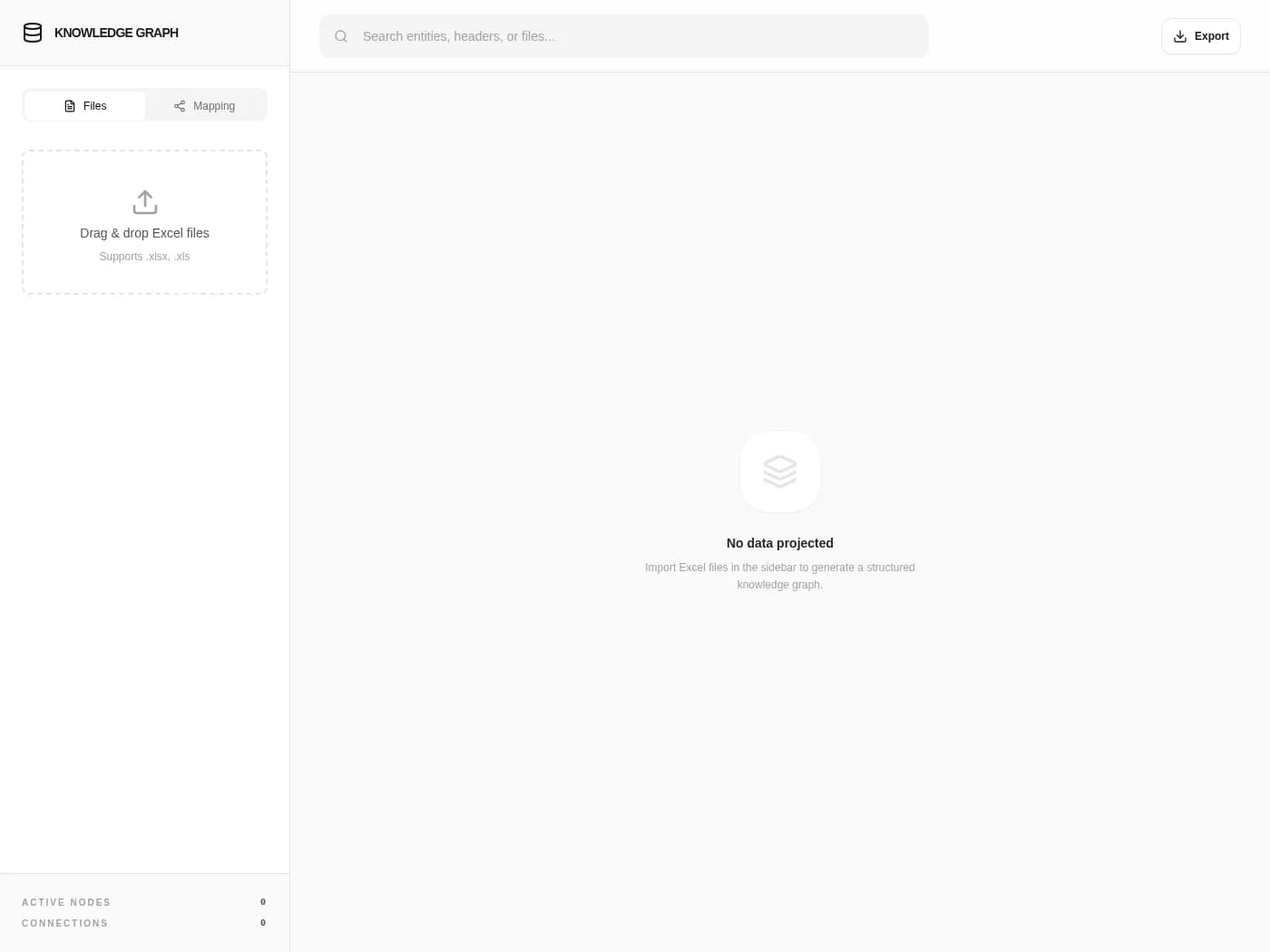 Offline Excel Knowledge Graph