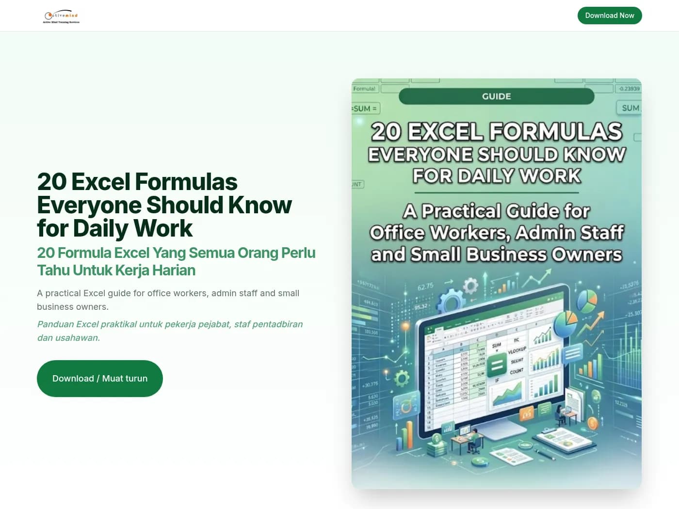 Excel Guide Landing