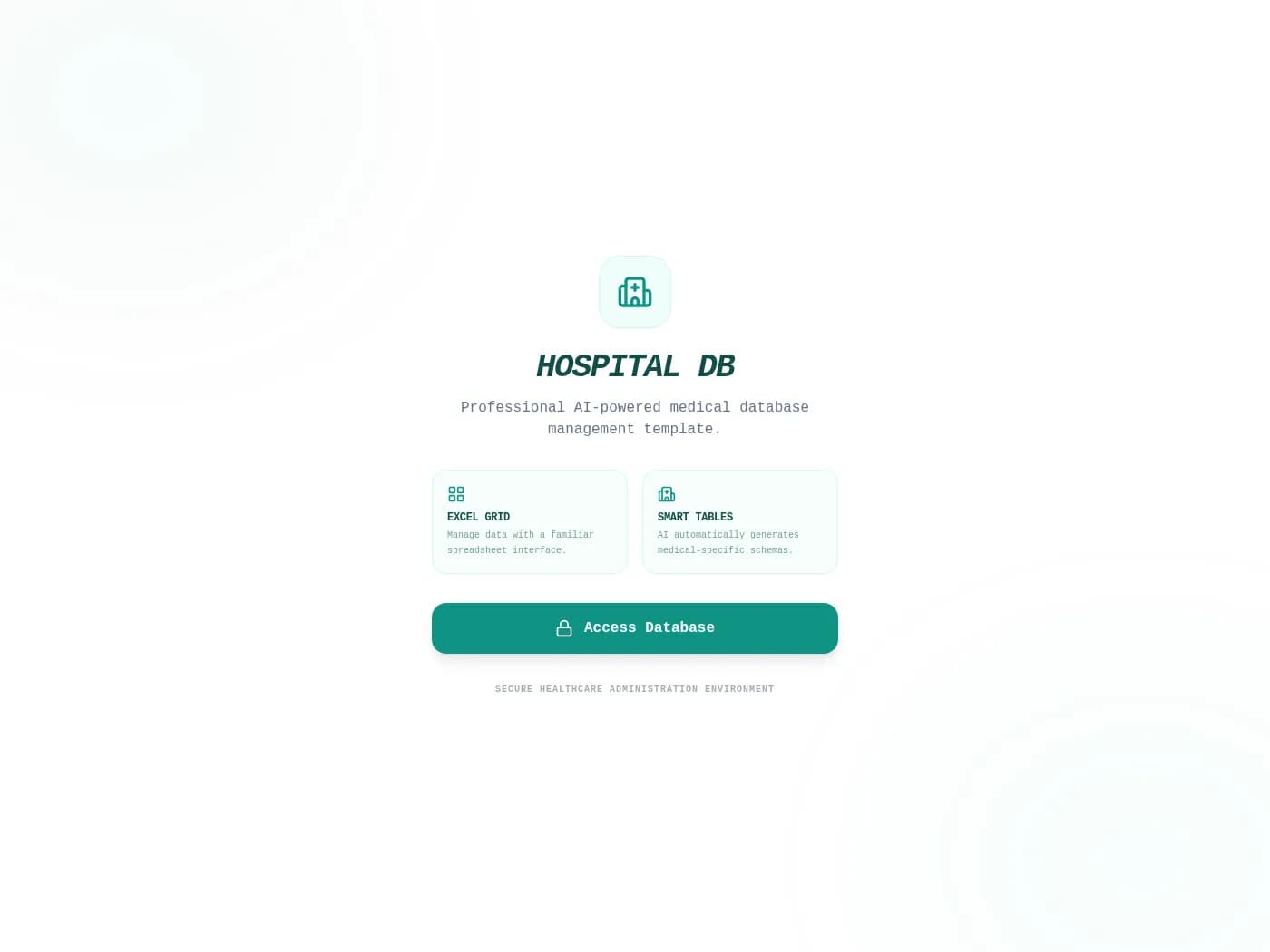 Excel Hospital DB