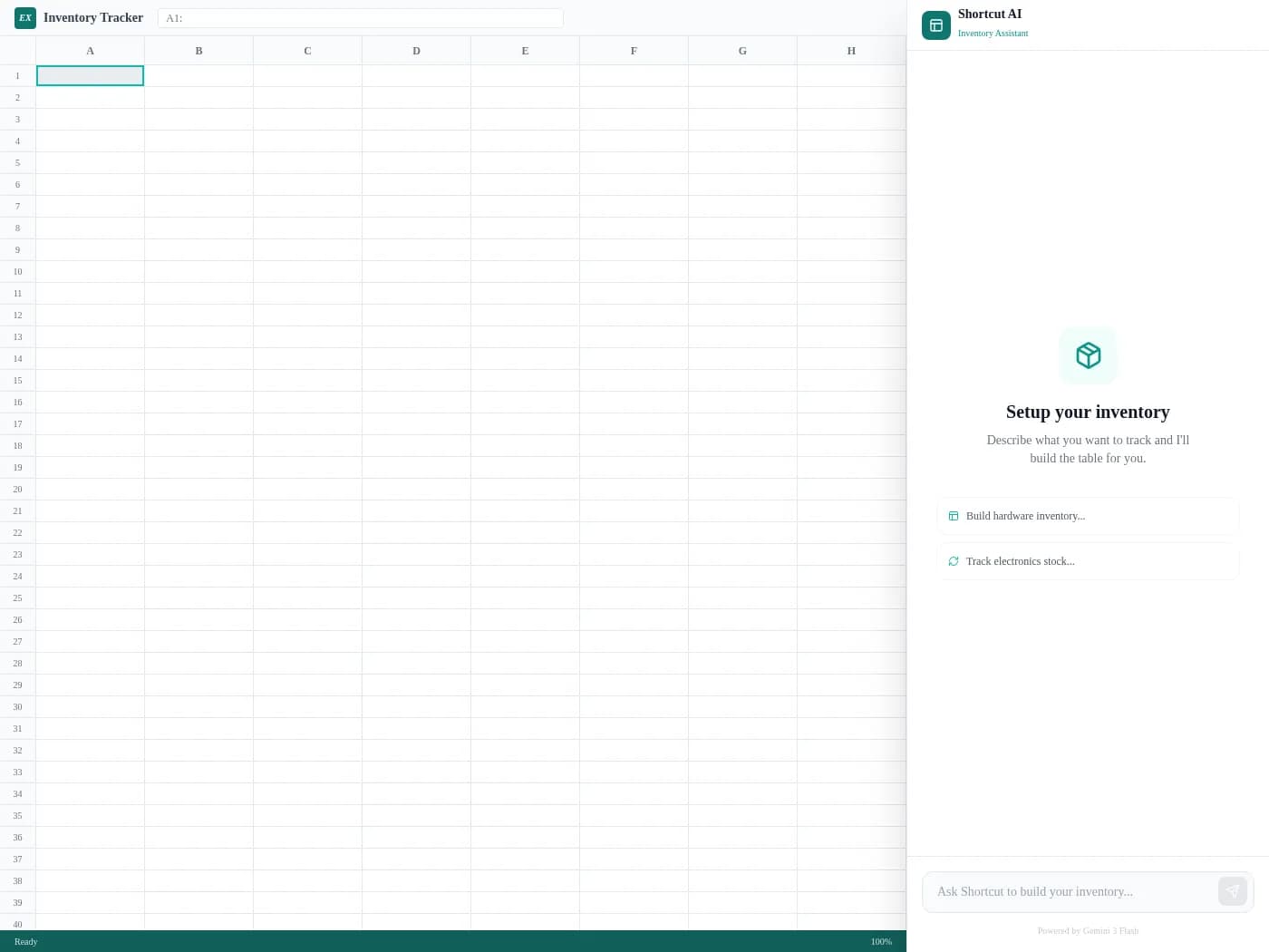 Excel Inventory Tracker