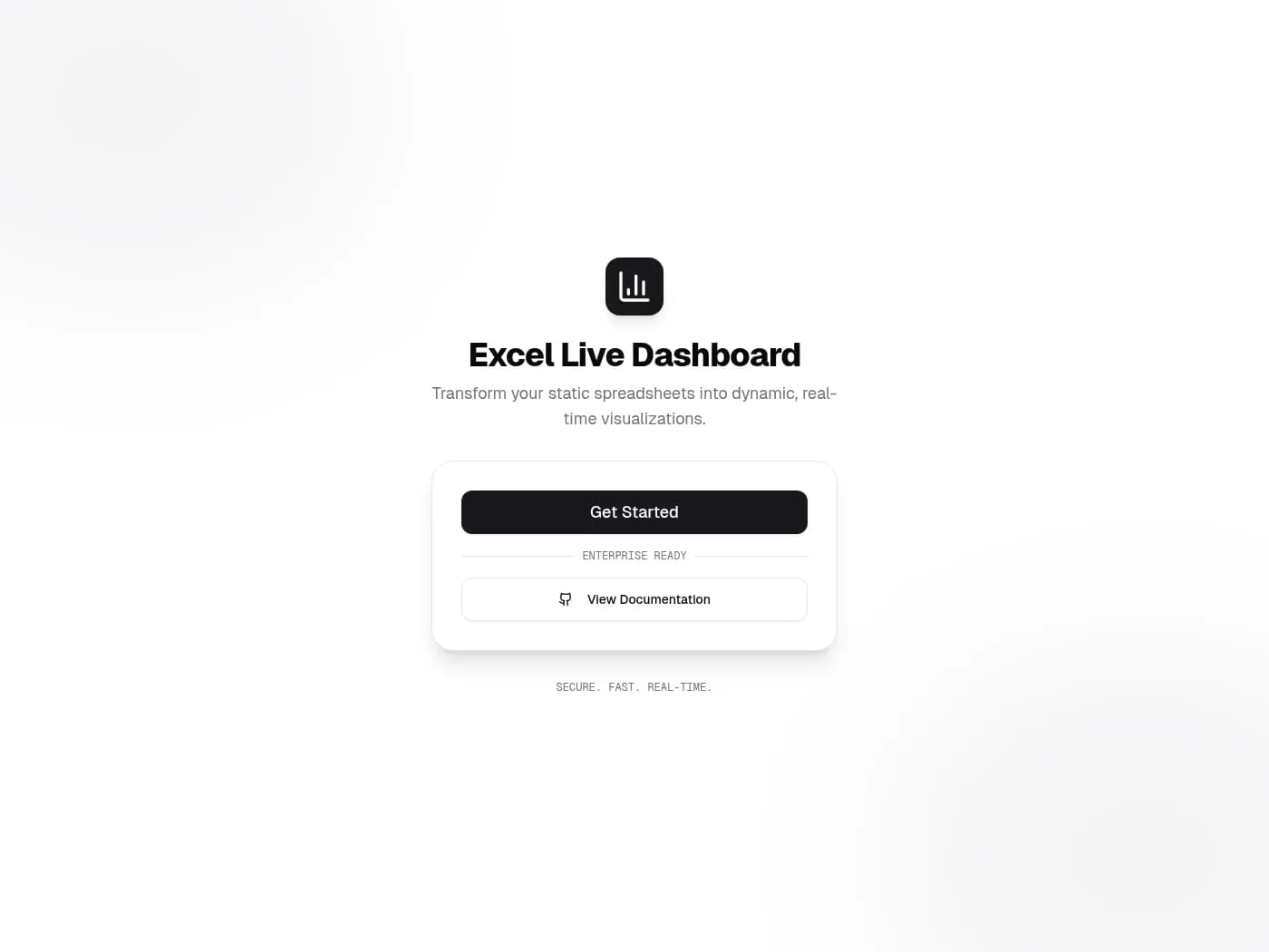 Live Excel Dashboard