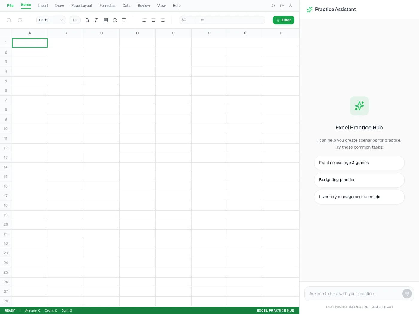Excel Practice Hub