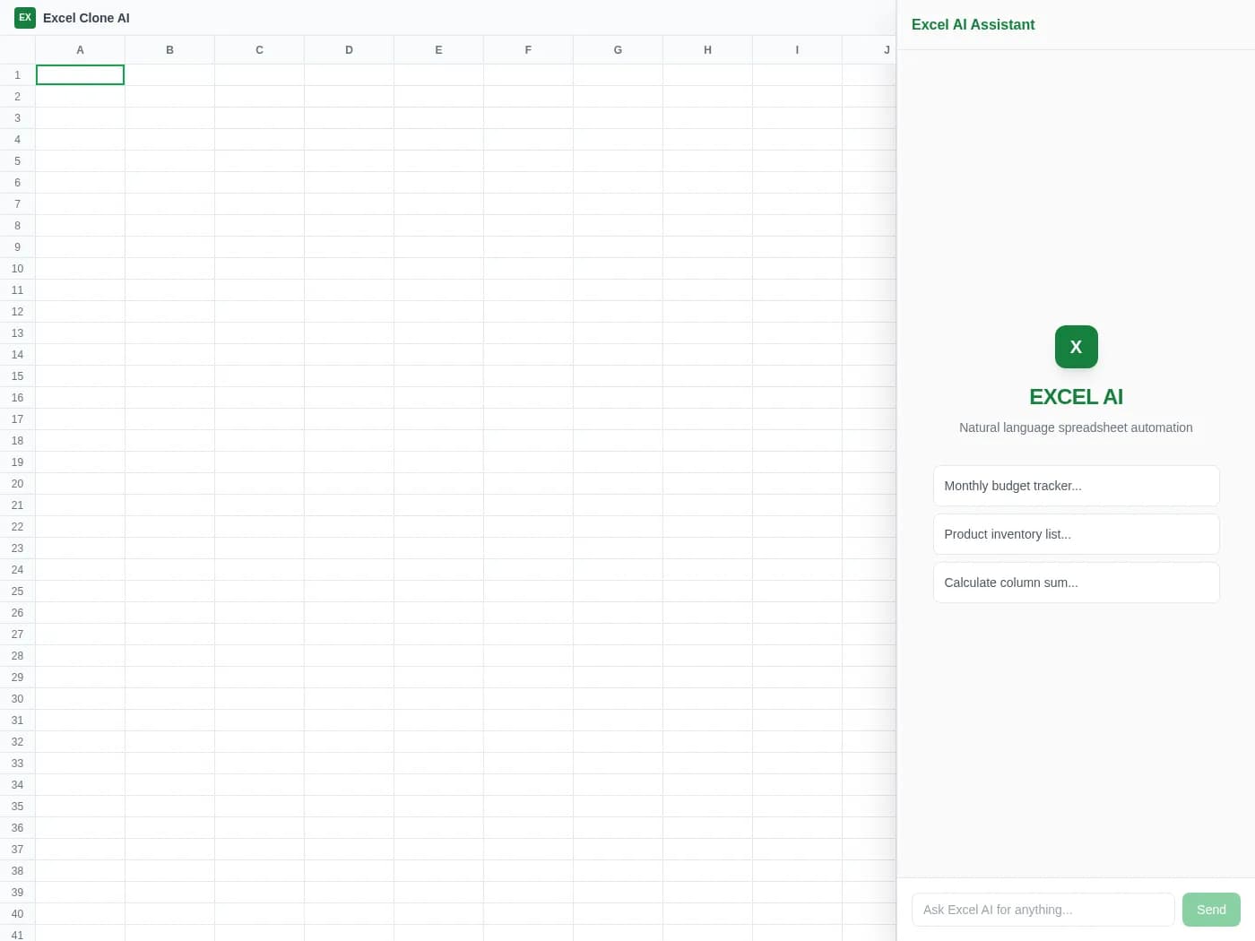 Excel Sheet Clone