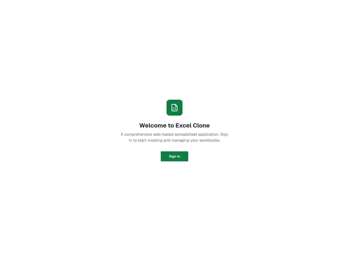 Excel Sheet Clone