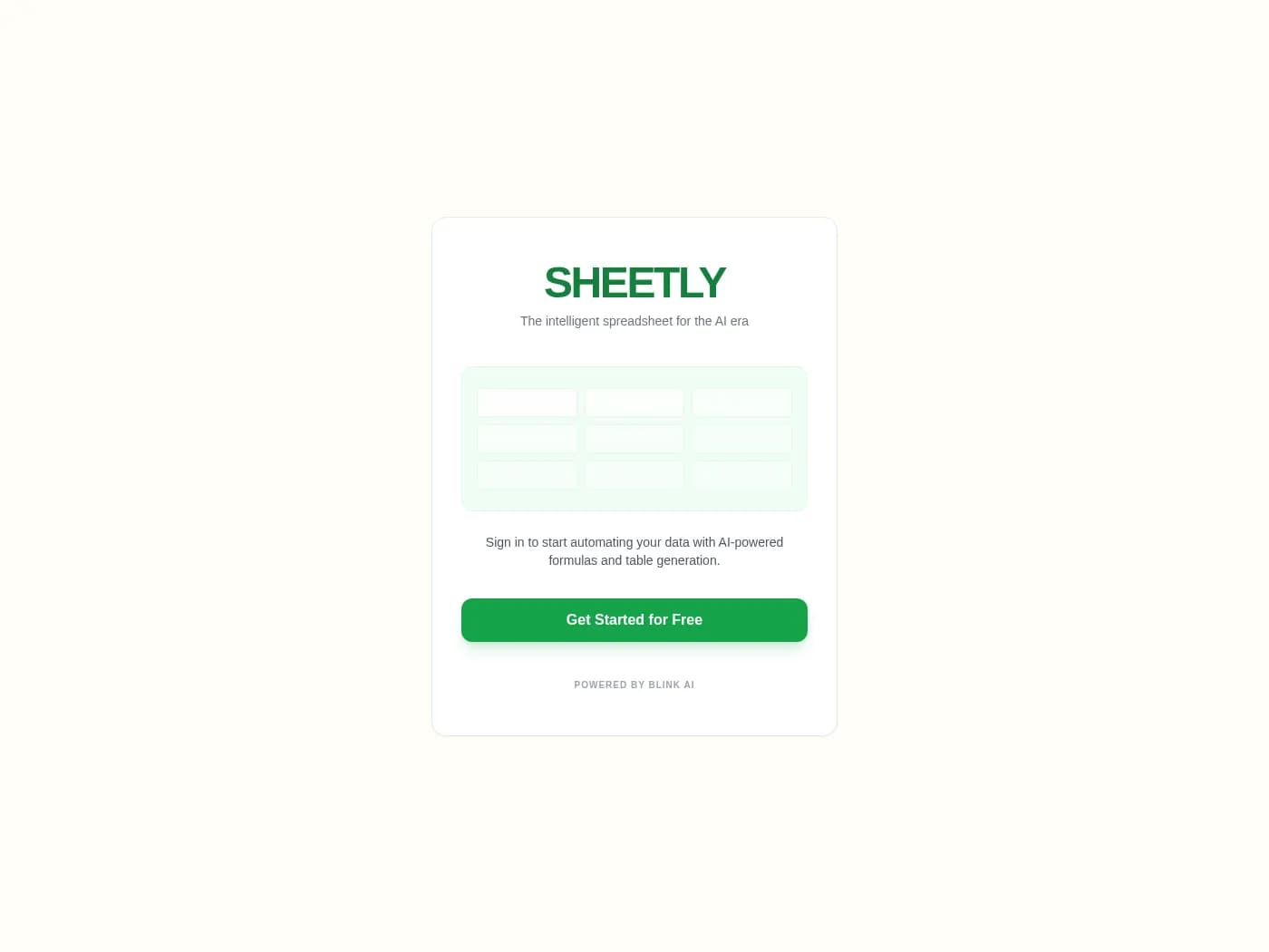 Sheetly Excel Clone